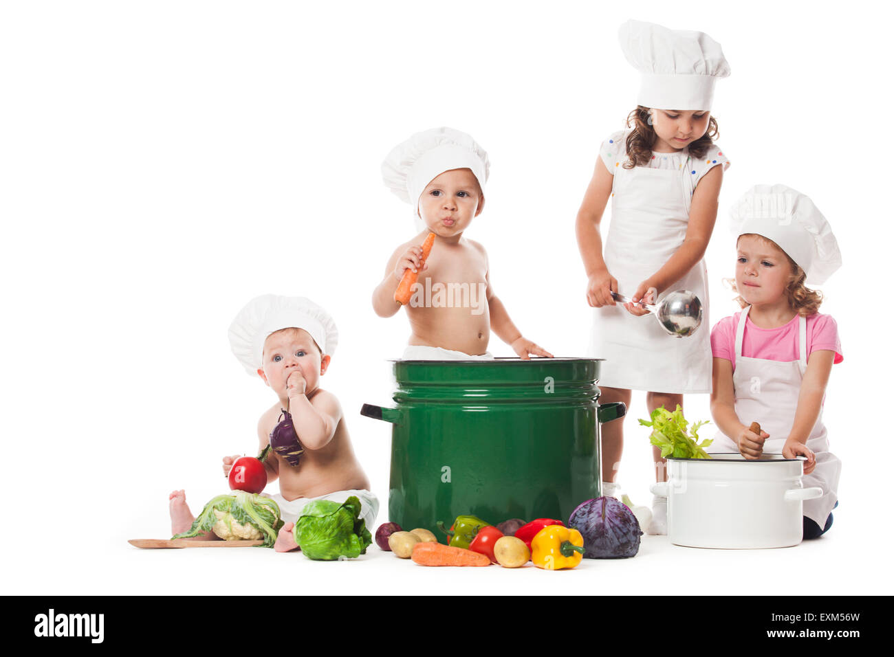Little chefs cook Stock Photo - Alamy