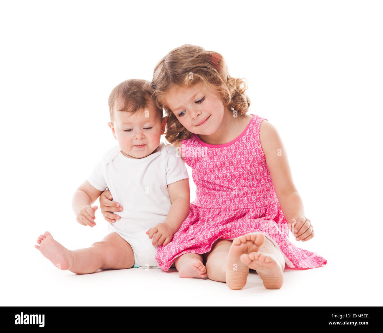 Beautiful twin sisters Cut Out Stock Images & Pictures - Alamy