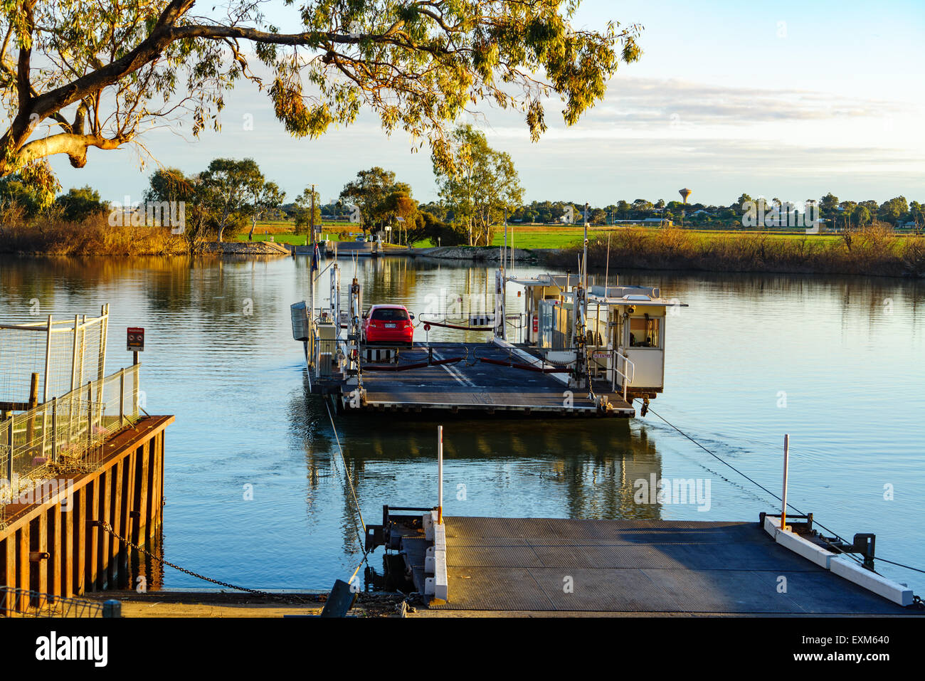 Ferry Across the Murray River at Wellington, SA Stock Photo - Alamy