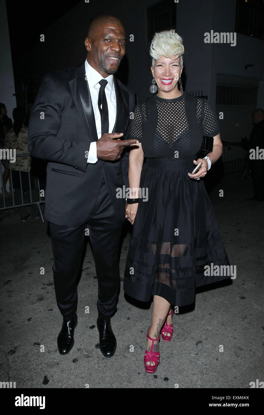 Terry Crews and wife his Rebecca Crews leaves Stevie Wonder's birthday ...