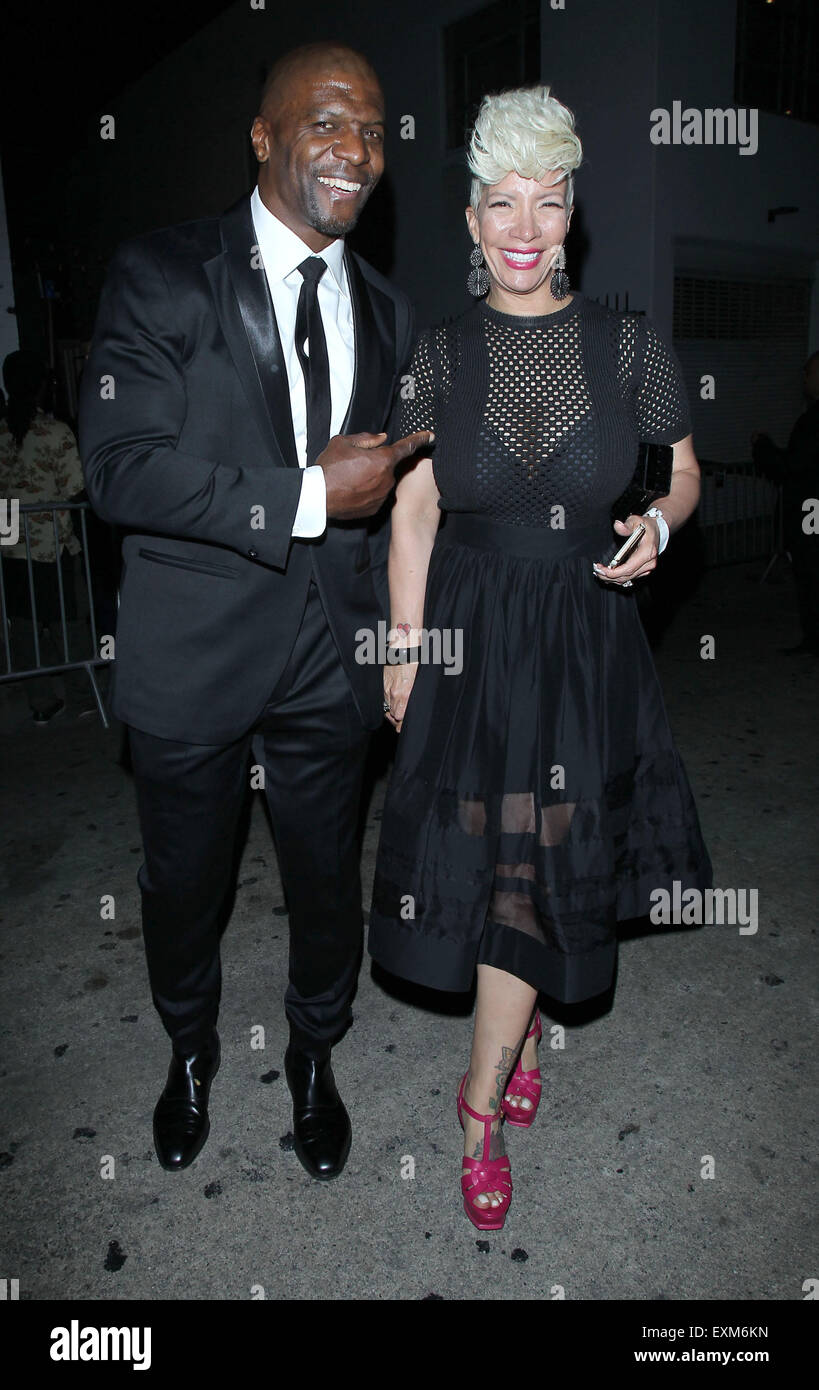 Terry Crews and wife his Rebecca Crews leaves Stevie Wonder's birthday ...