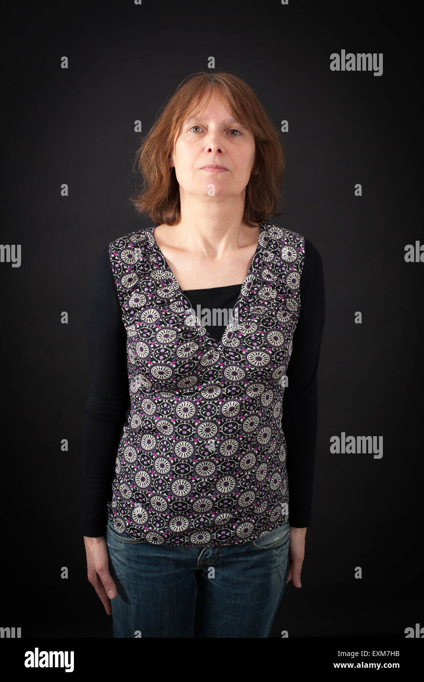 Beautiful woman doing different expressions in different sets of ...