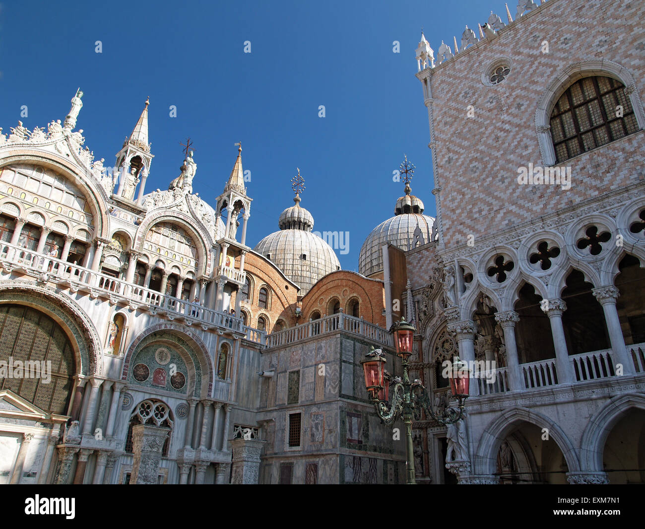 The Doge's Palace with the Saint Mark's Basilica in the background, St ...