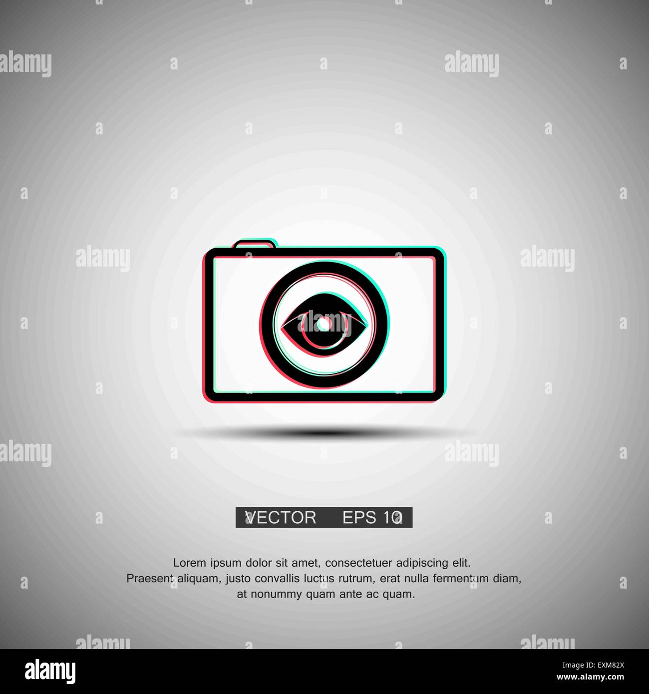 Camera and lens Stock Vector Images - Alamy
