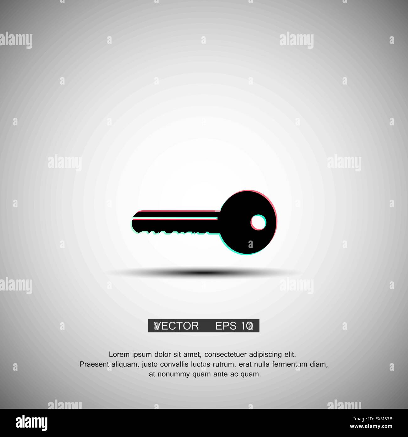 Key symbol isolated on white background Stock Vector Image & Art - Alamy