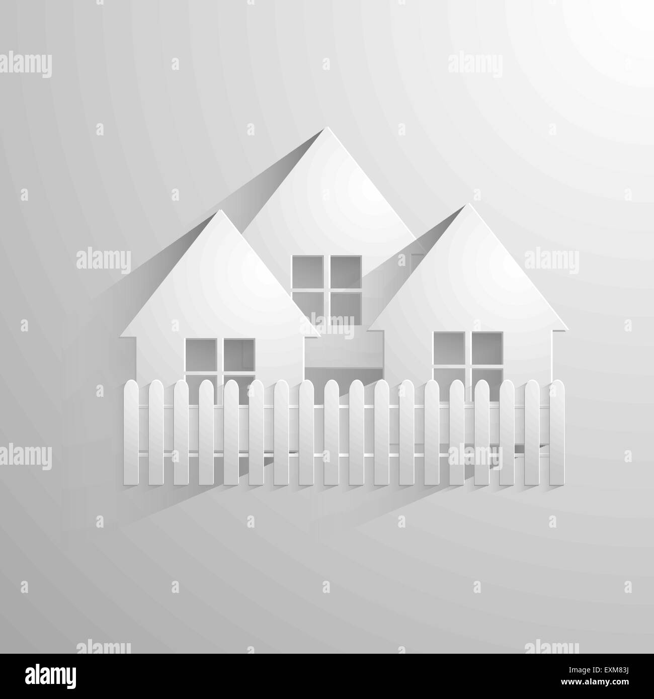Home - vector icon with shadow Stock Vector Image & Art - Alamy