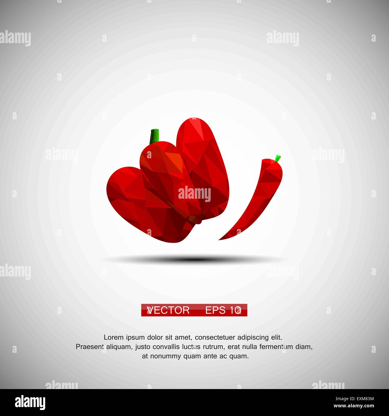 Red hot chili pepper isolated on a white background cartoon ...