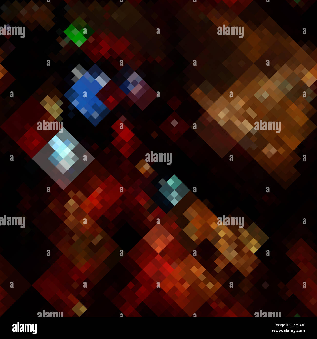 Abstract background design with colorful pixels Stock Photo - Alamy