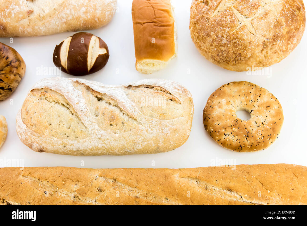 an assortment of fresh baked breads Stock Photo - Alamy