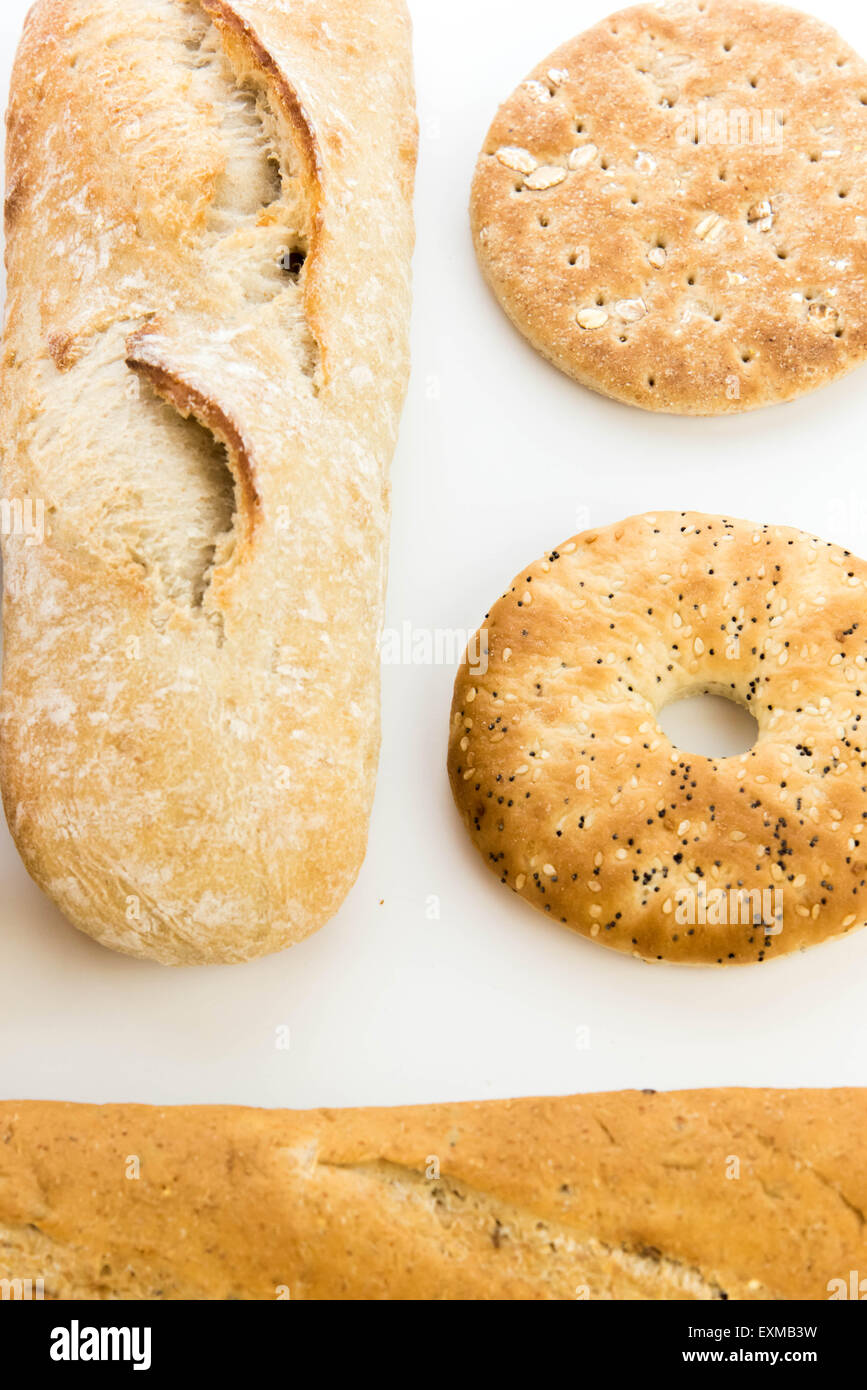 an assortment of fresh baked breads Stock Photo - Alamy