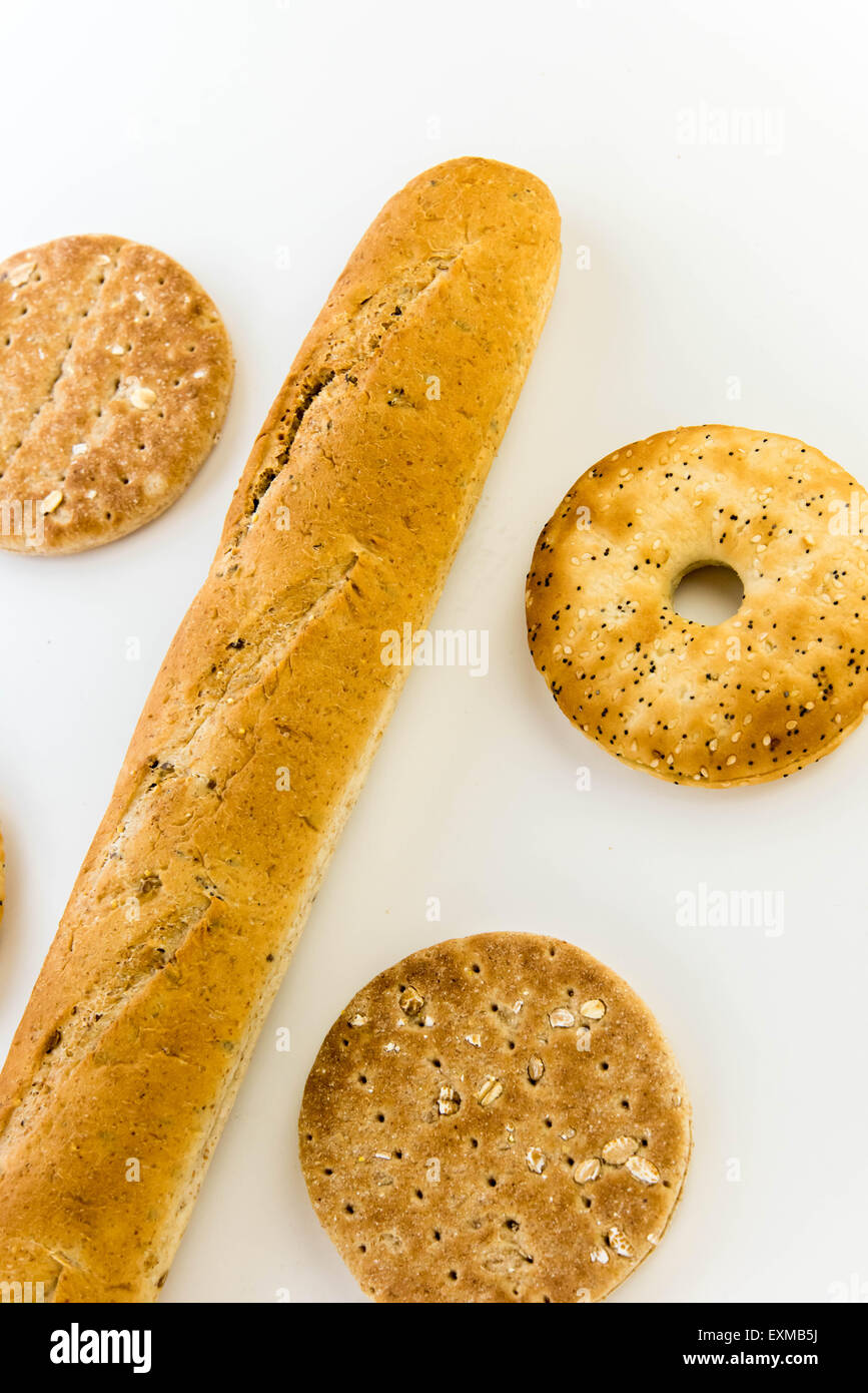 an assortment of fresh baked breads Stock Photo - Alamy