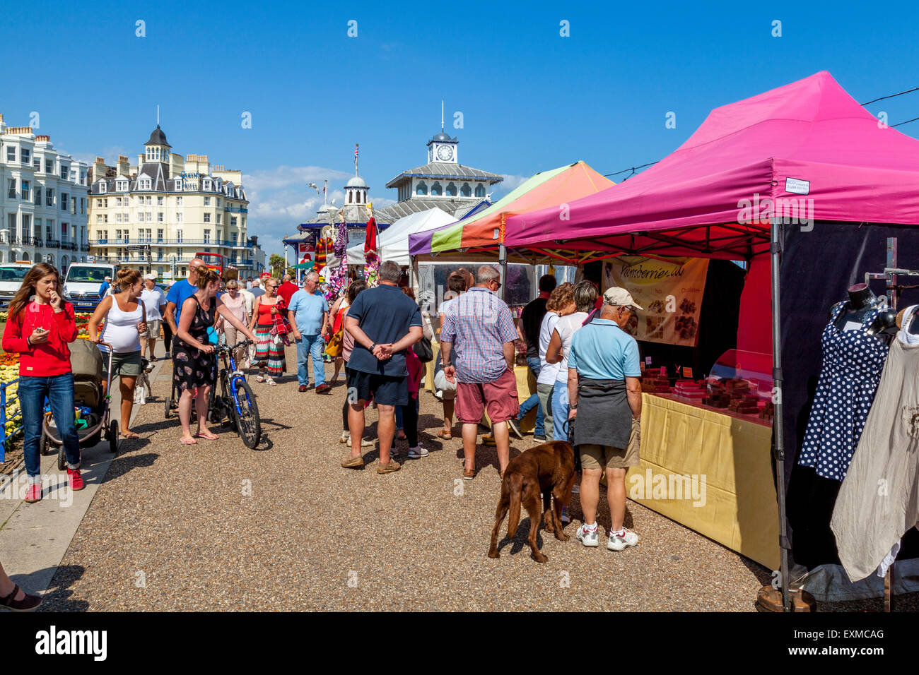 Colourful Seafront Market, Eastbourne, Sussex, UK Stock Photo - Alamy
