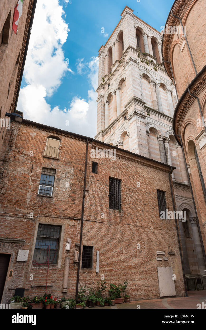 Ancient cathedral in the downtown of Ferrara city Stock Photo - Alamy