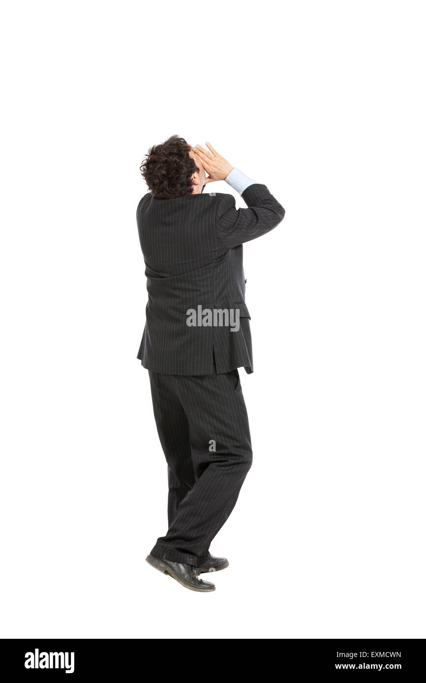 Portrait young man talking over Cut Out Stock Images & Pictures - Alamy