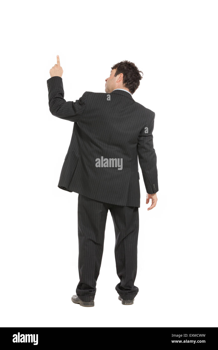 Man white suit rear Cut Out Stock Images & Pictures - Alamy