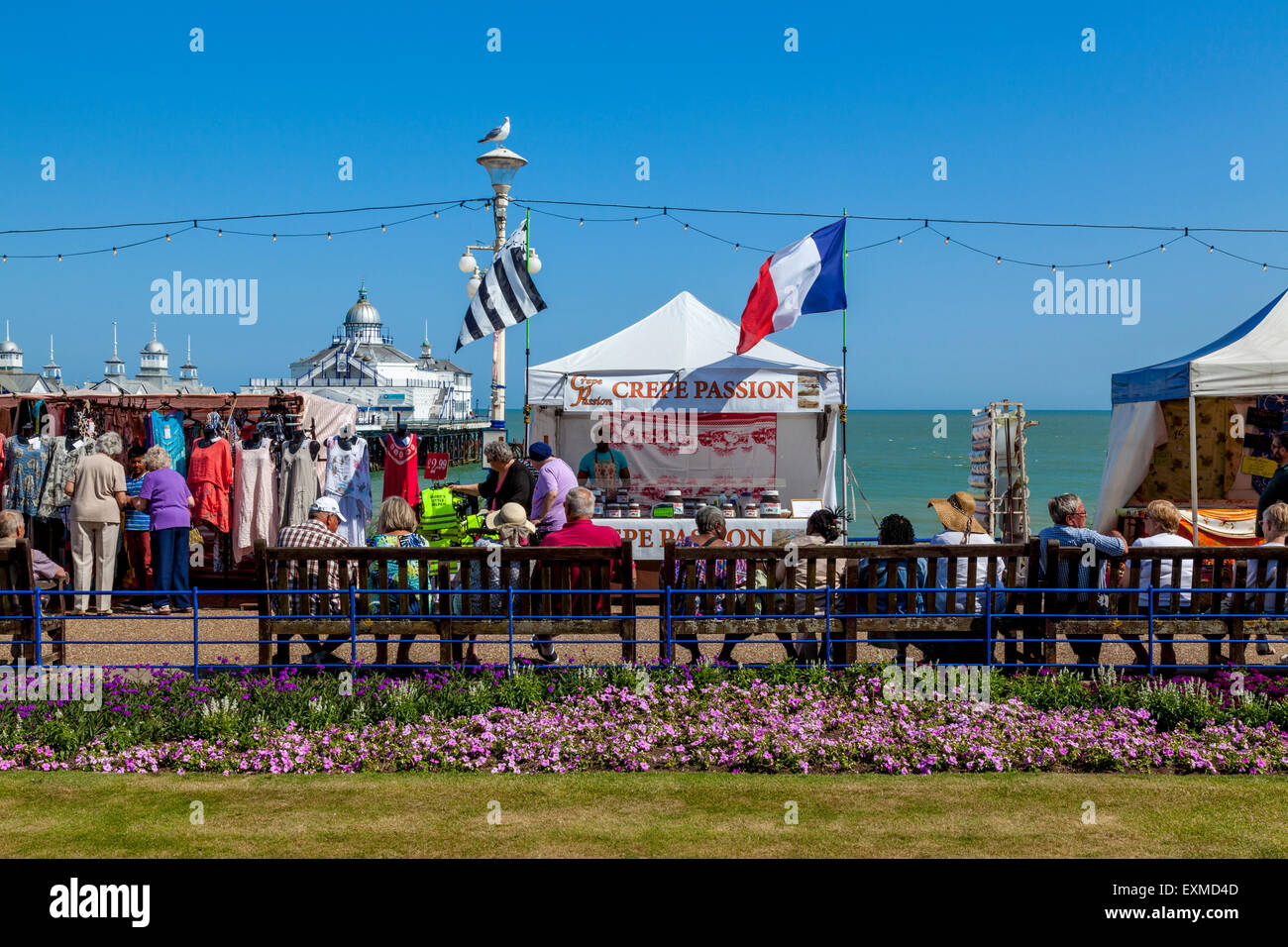 Colourful Seafront Market, Eastbourne, Sussex, UK Stock Photo - Alamy