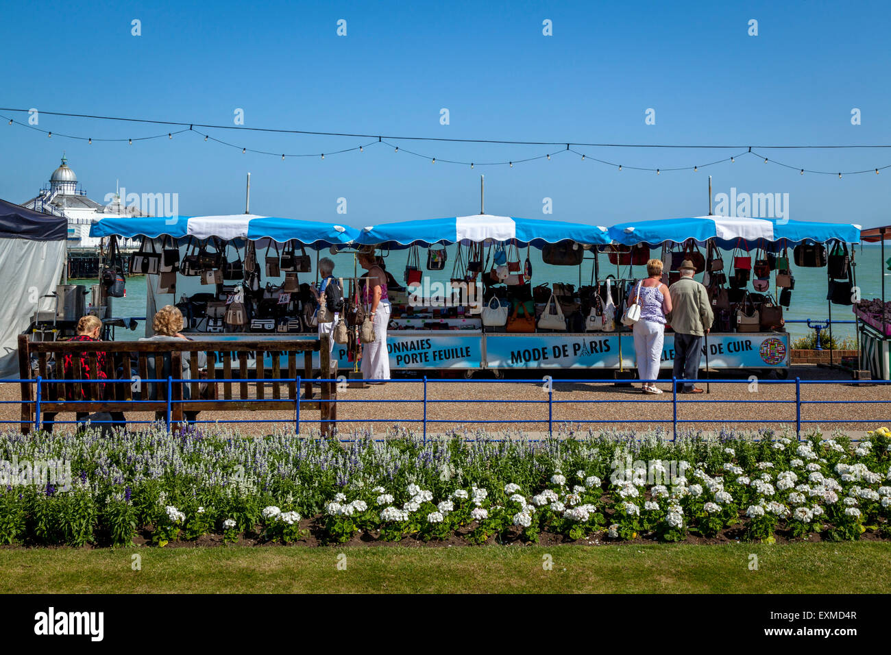 Colourful Seafront Market, Eastbourne, Sussex, UK Stock Photo - Alamy