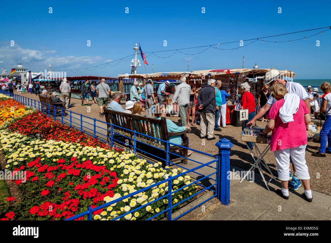 Colourful Seafront Market, Eastbourne, Sussex, UK Stock Photo - Alamy