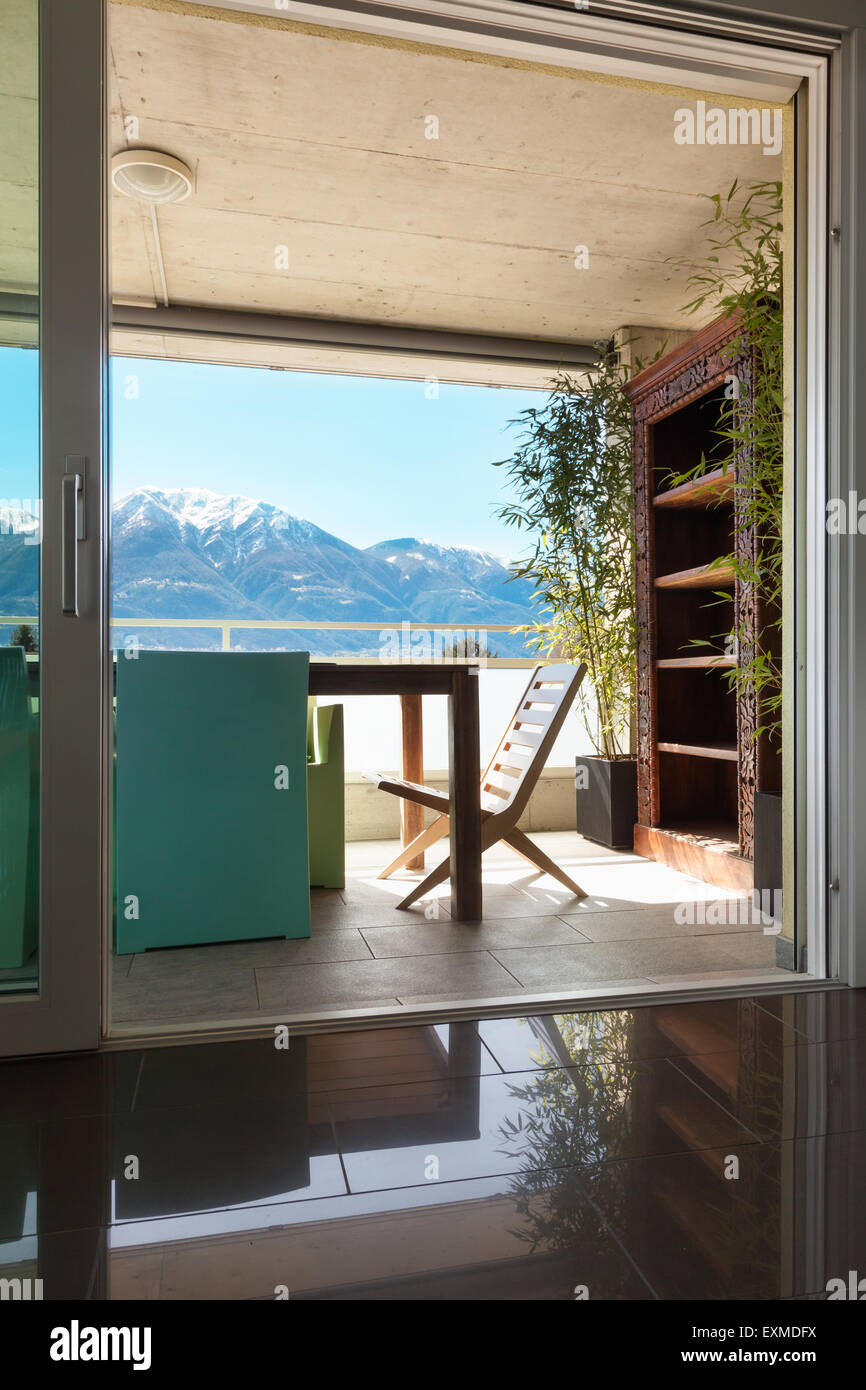 Open balcony view hi-res stock photography and images - Alamy