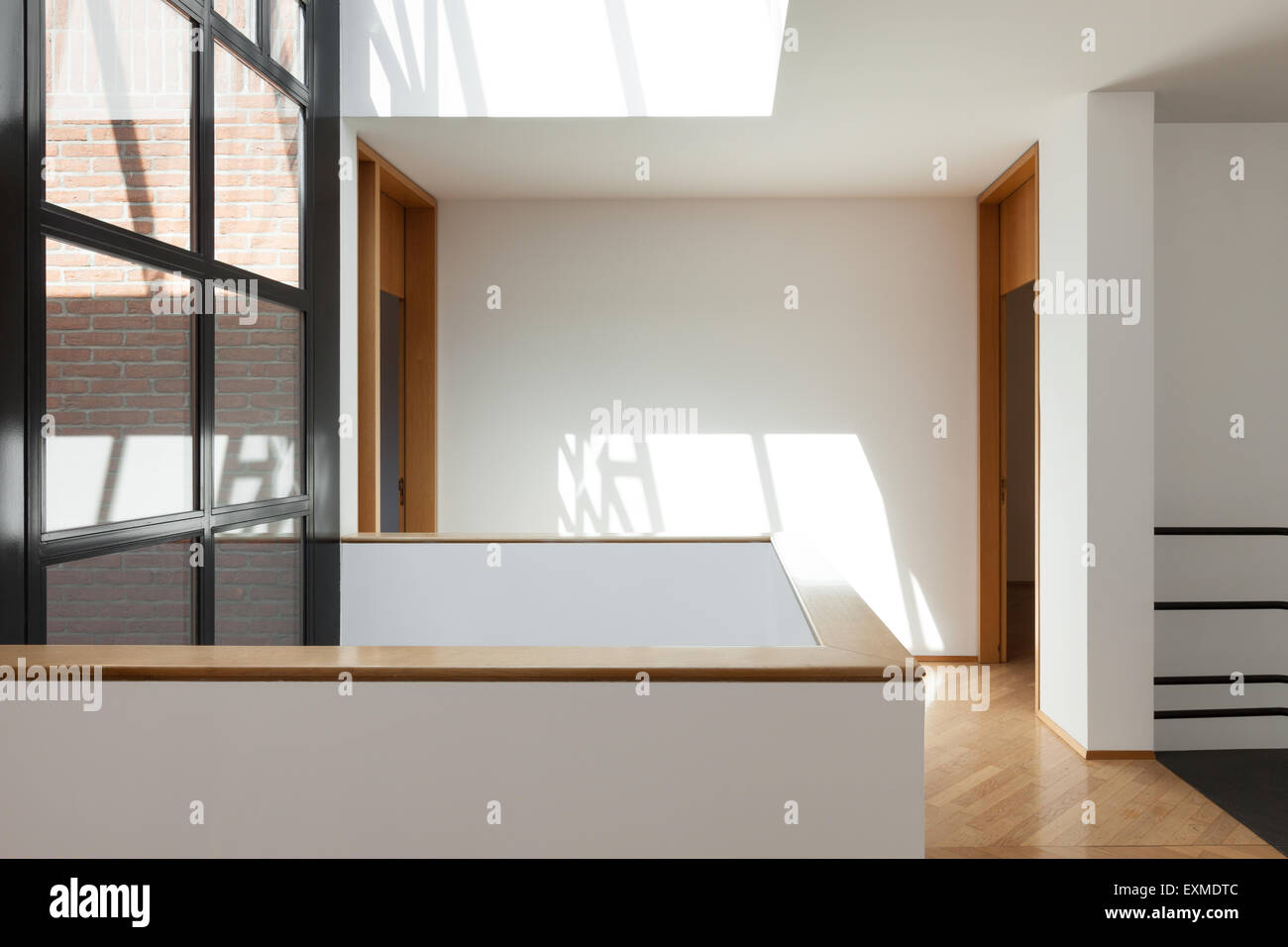 Architecture, Interiors of empty apartment, passage view Stock Photo ...