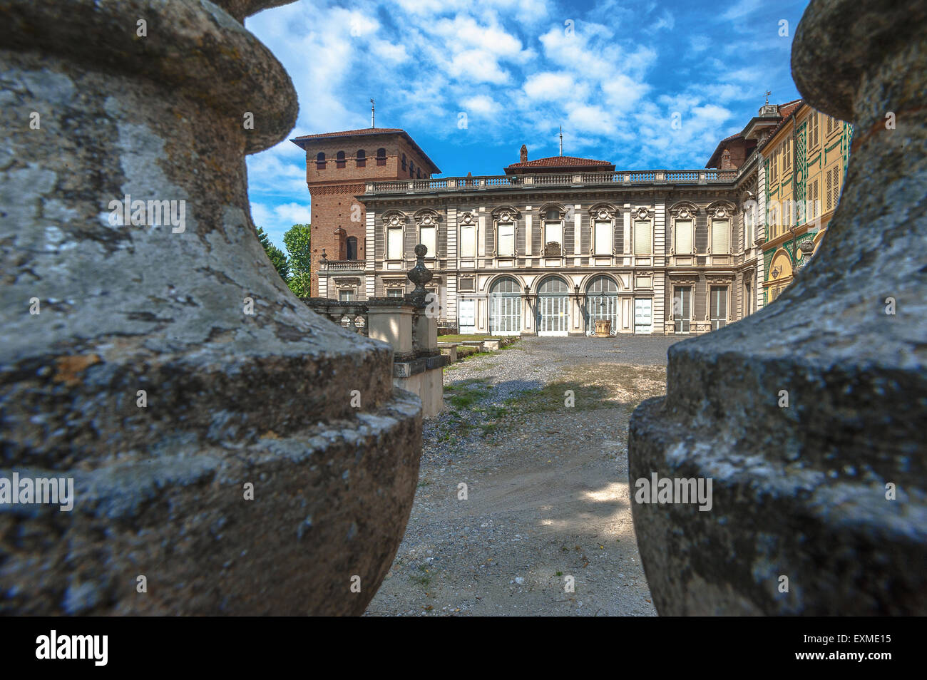 Italy Piedmont Roero World Heritage Cherasco The castle Stock Photo - Alamy