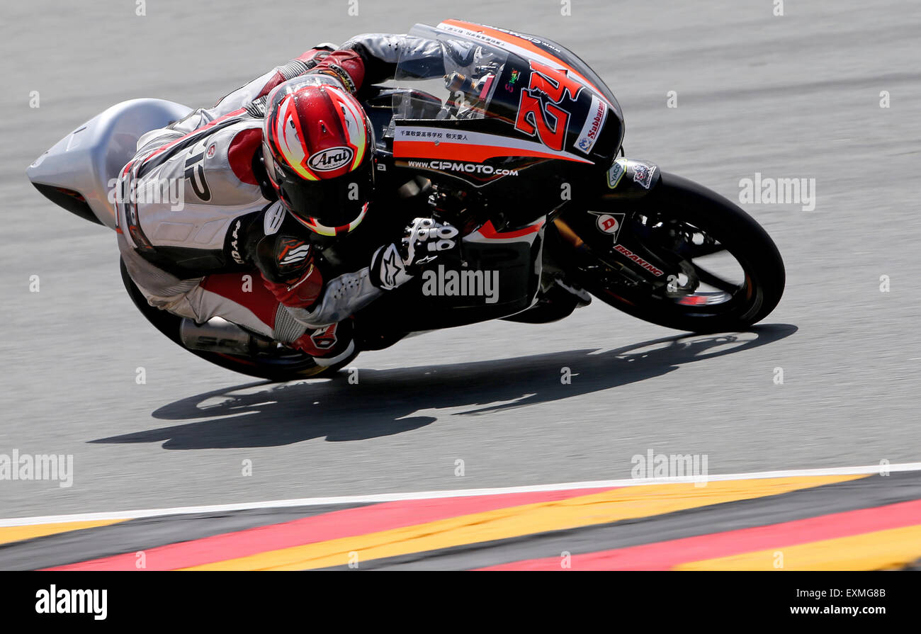 Japanese Moto3 rider Tatsuki Suzuki of CIP in action during the ...