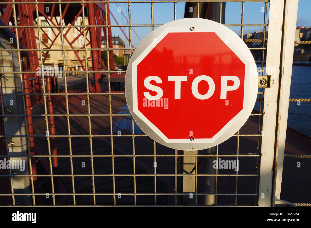 stop signal for no entry Stock Photo - Alamy