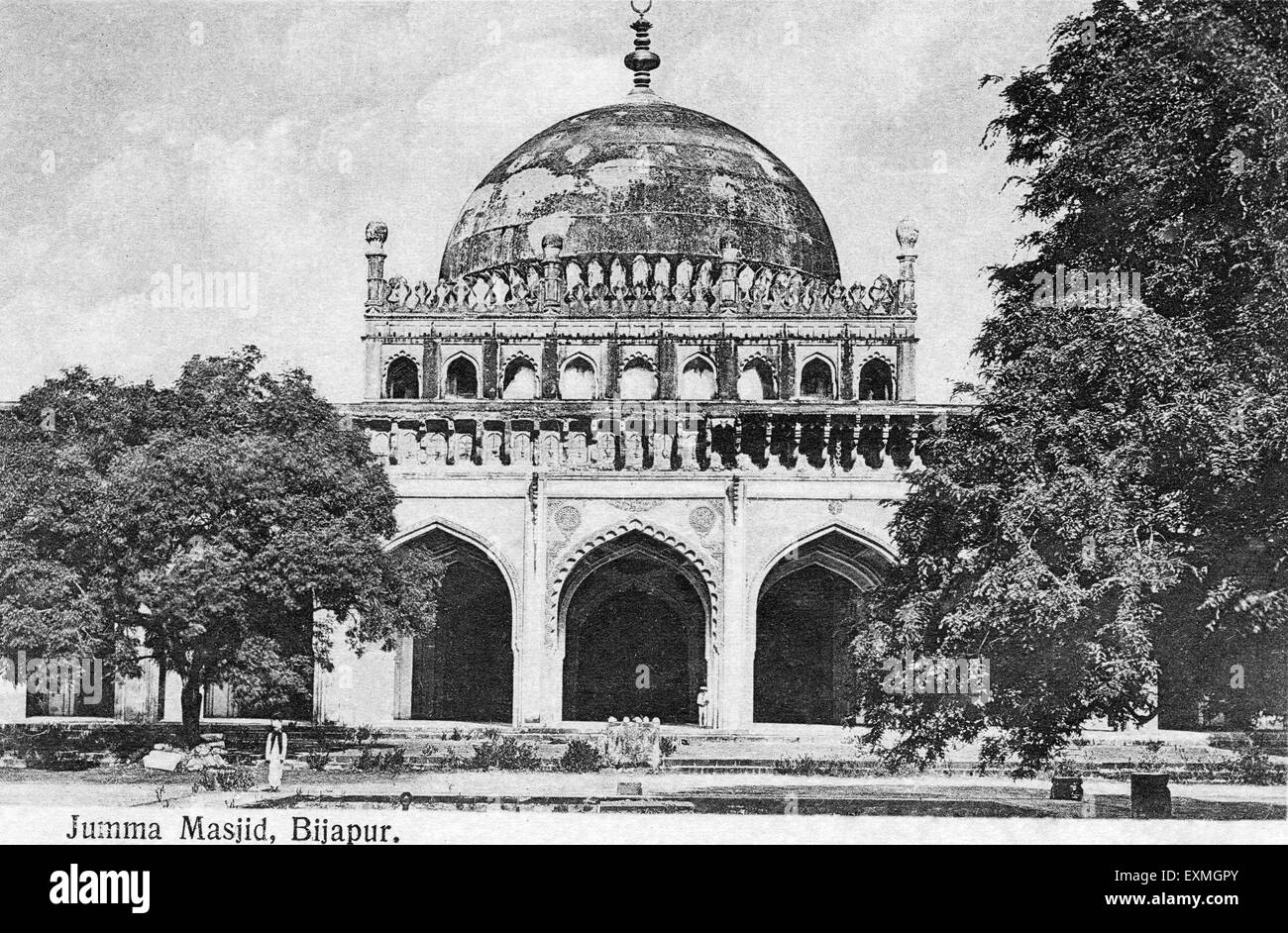 Vintage photo jama masjid Black and White Stock Photos & Images - Alamy