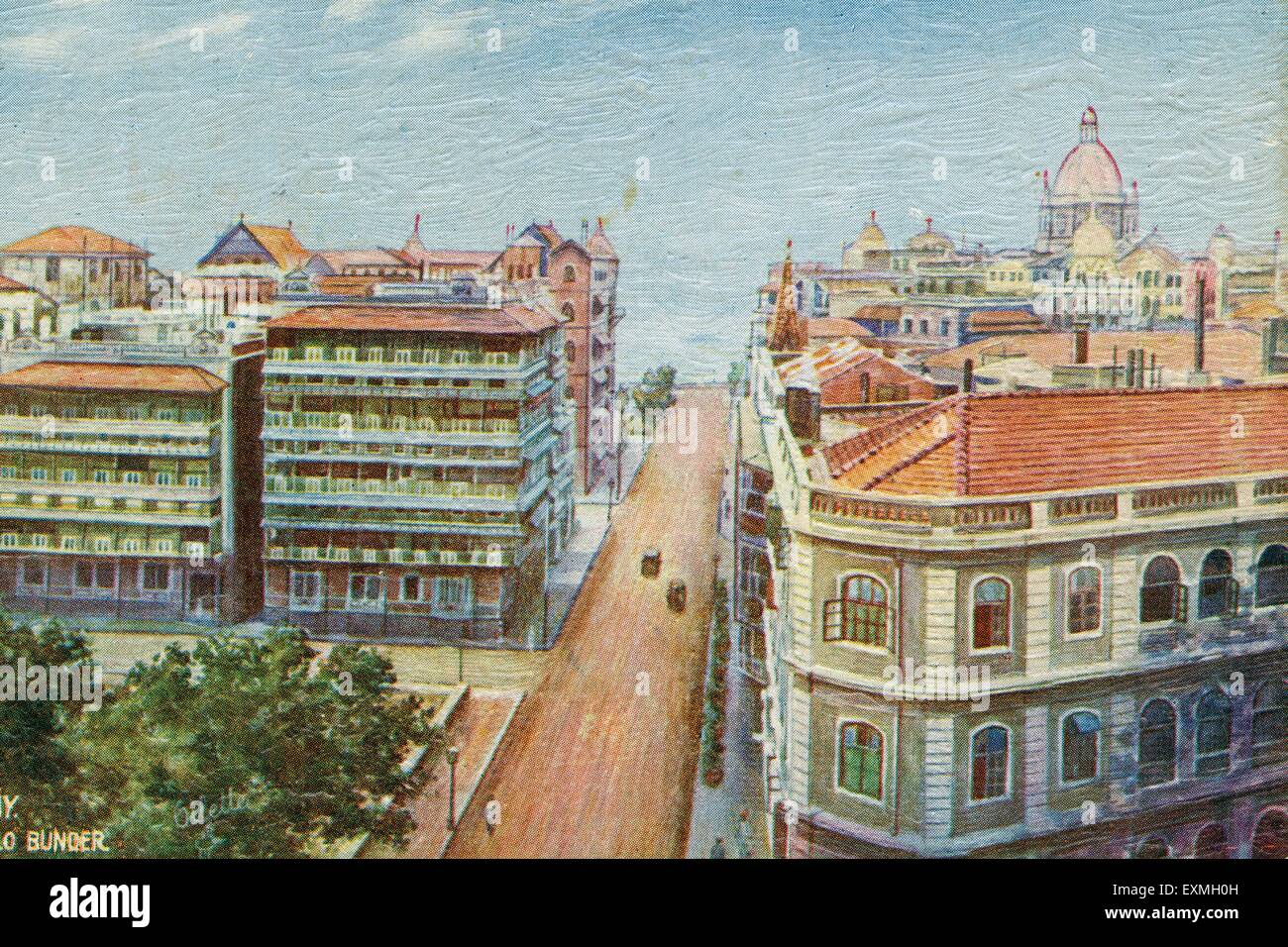 Old picture vintage 1900s ; Apollo Bunder with Taj Mahal Hotel from ...