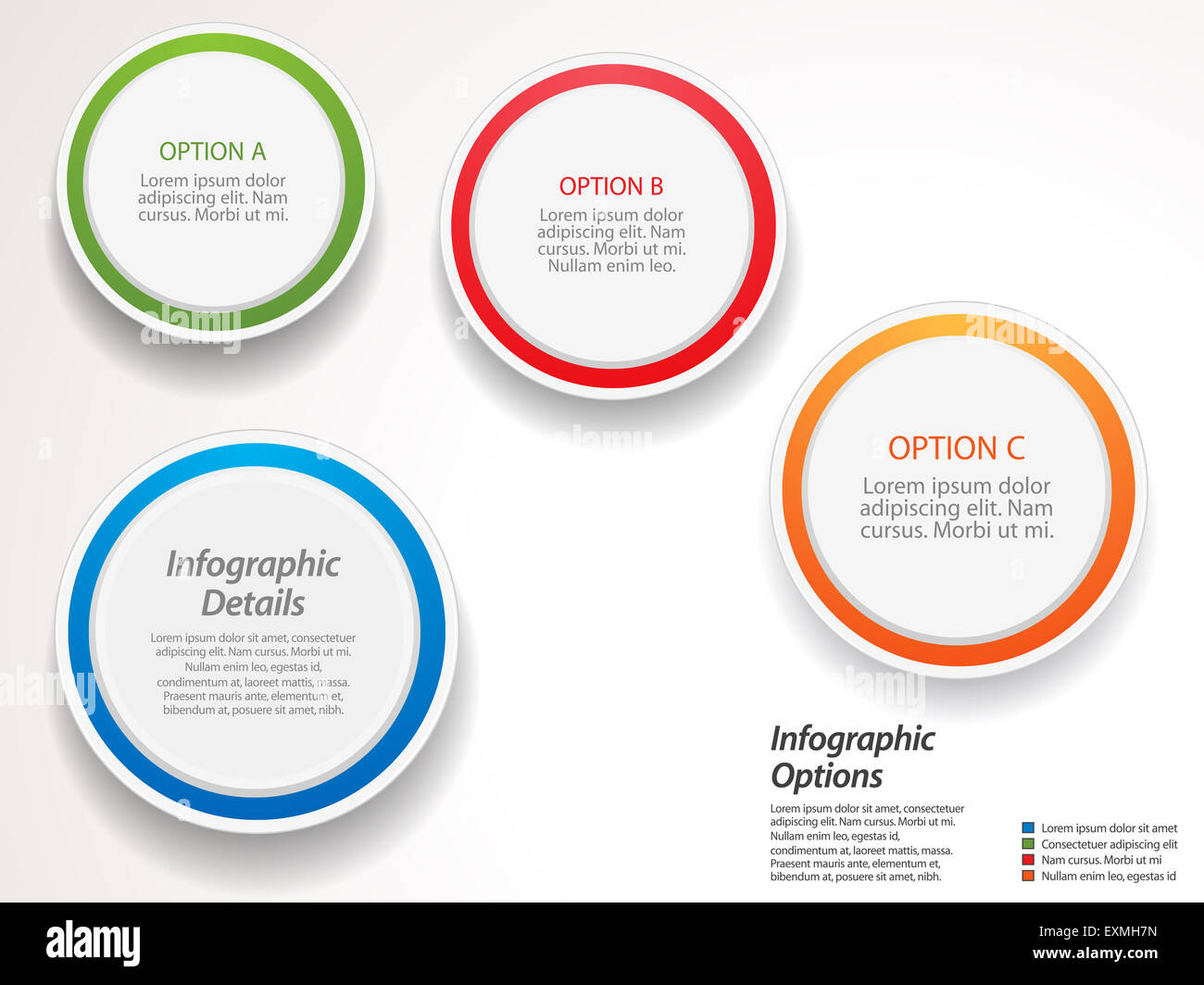 Modern circles infographic template hi-res stock photography and images ...
