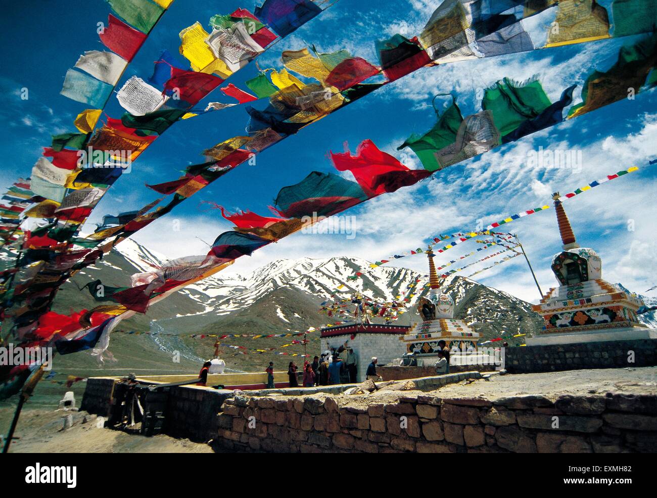 Buddhist prayer flags ; Ladakh ; Kashmir ; India ; Asia ; Asian ...