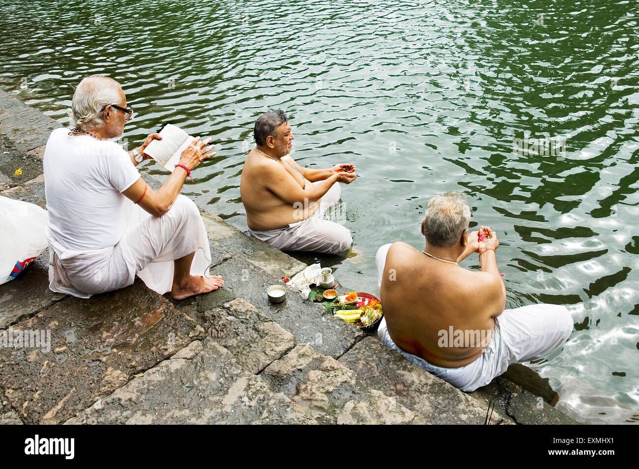 Janoi (Sacred Thread) changing Ritual of Hindu Brahmins coconut on ...