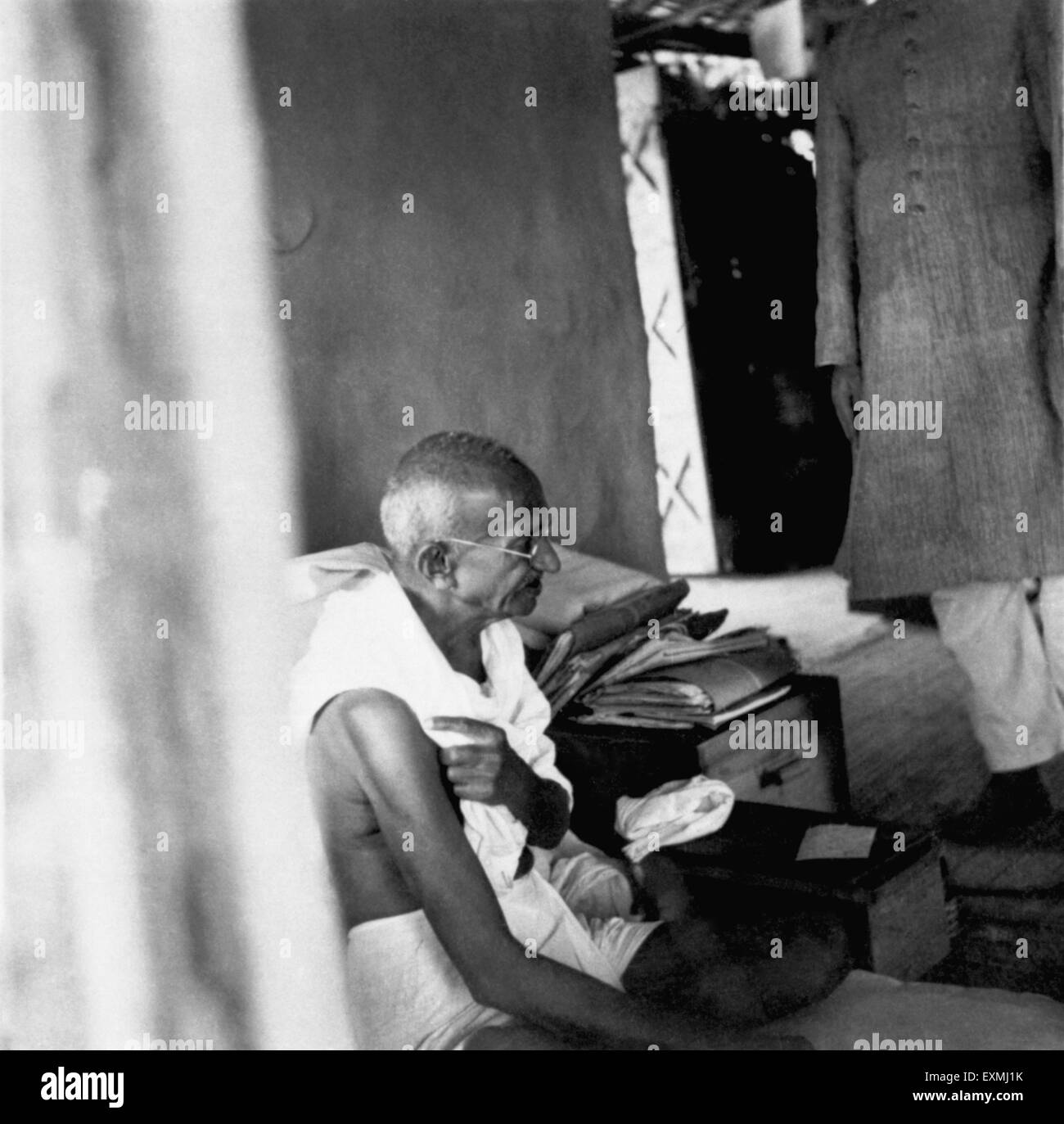 Mahatma Gandhi At Sevagram Ashram High Resolution Stock Photography and ...