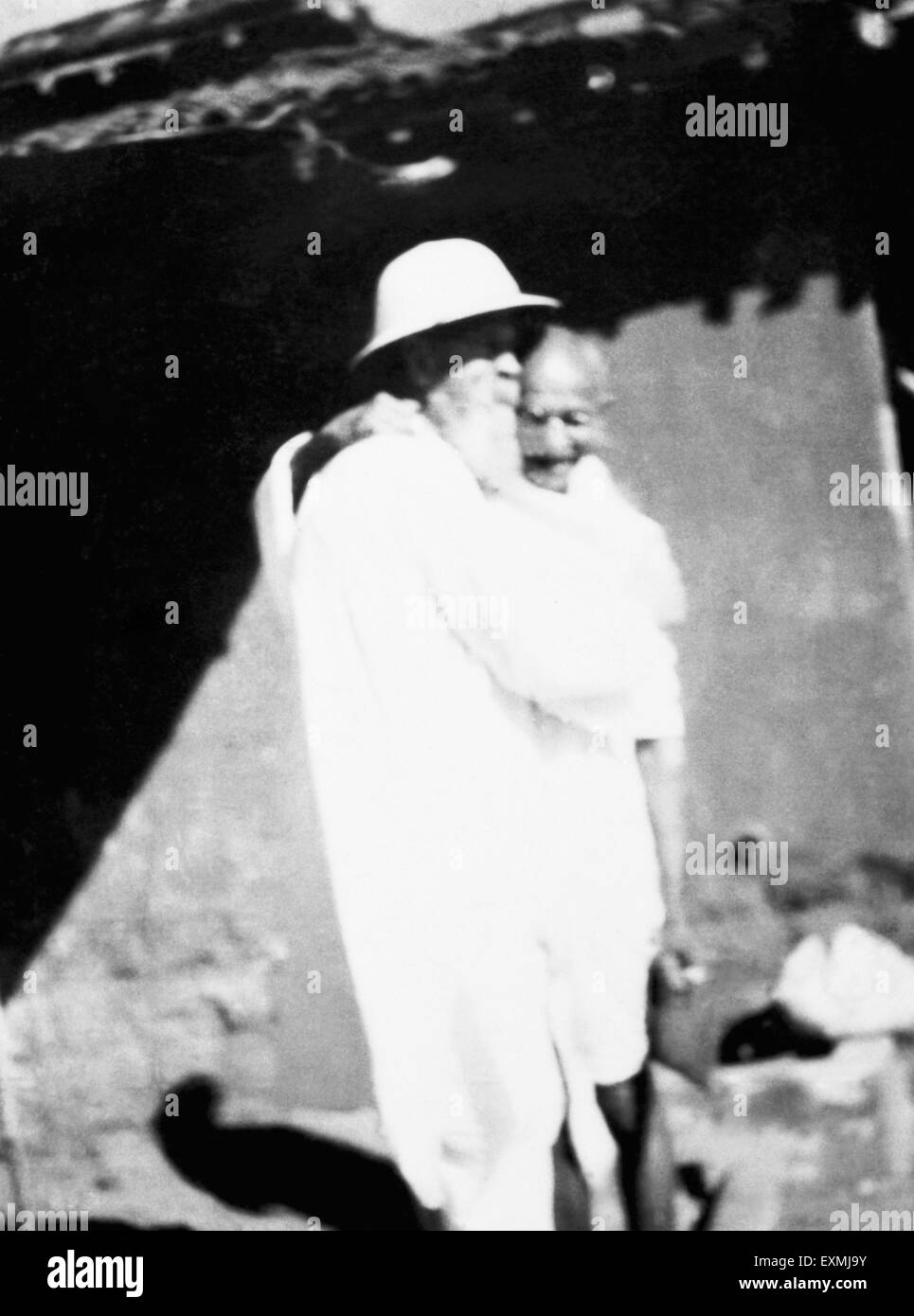 Mahatma Gandhi and CF Andrews at Sevagram Ashram ; 1939 Stock Photo - Alamy