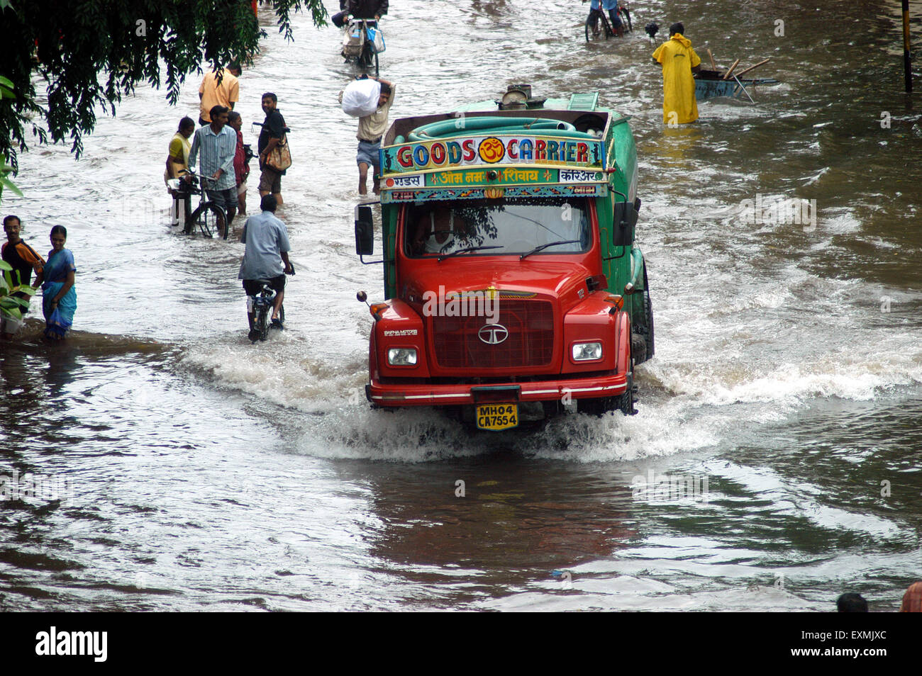Rainwater flooding indian street hi-res stock photography and images ...