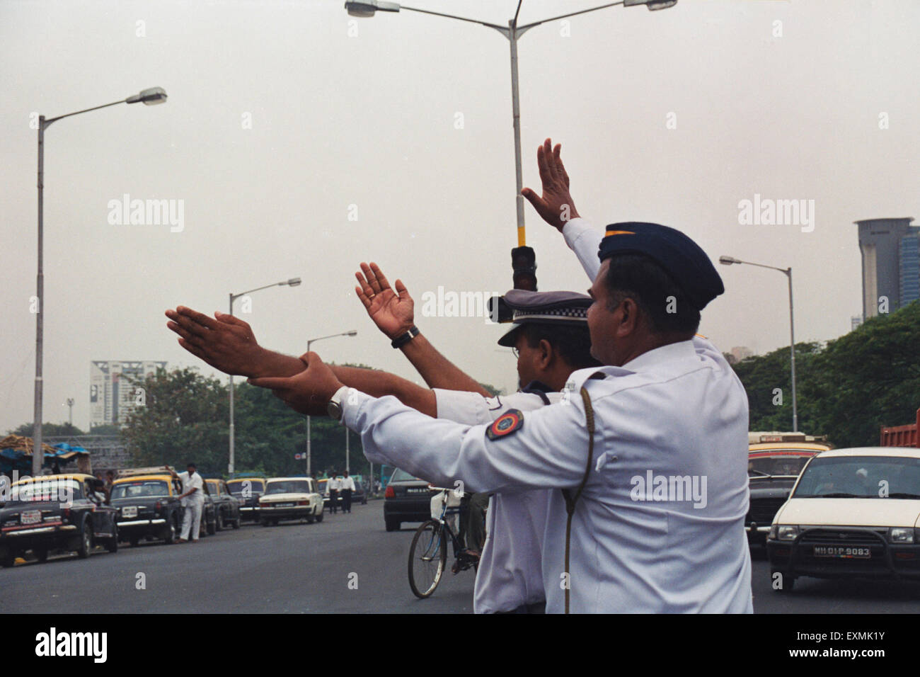 Police training learning traffic management Bombay Mumbai Maharashtra ...