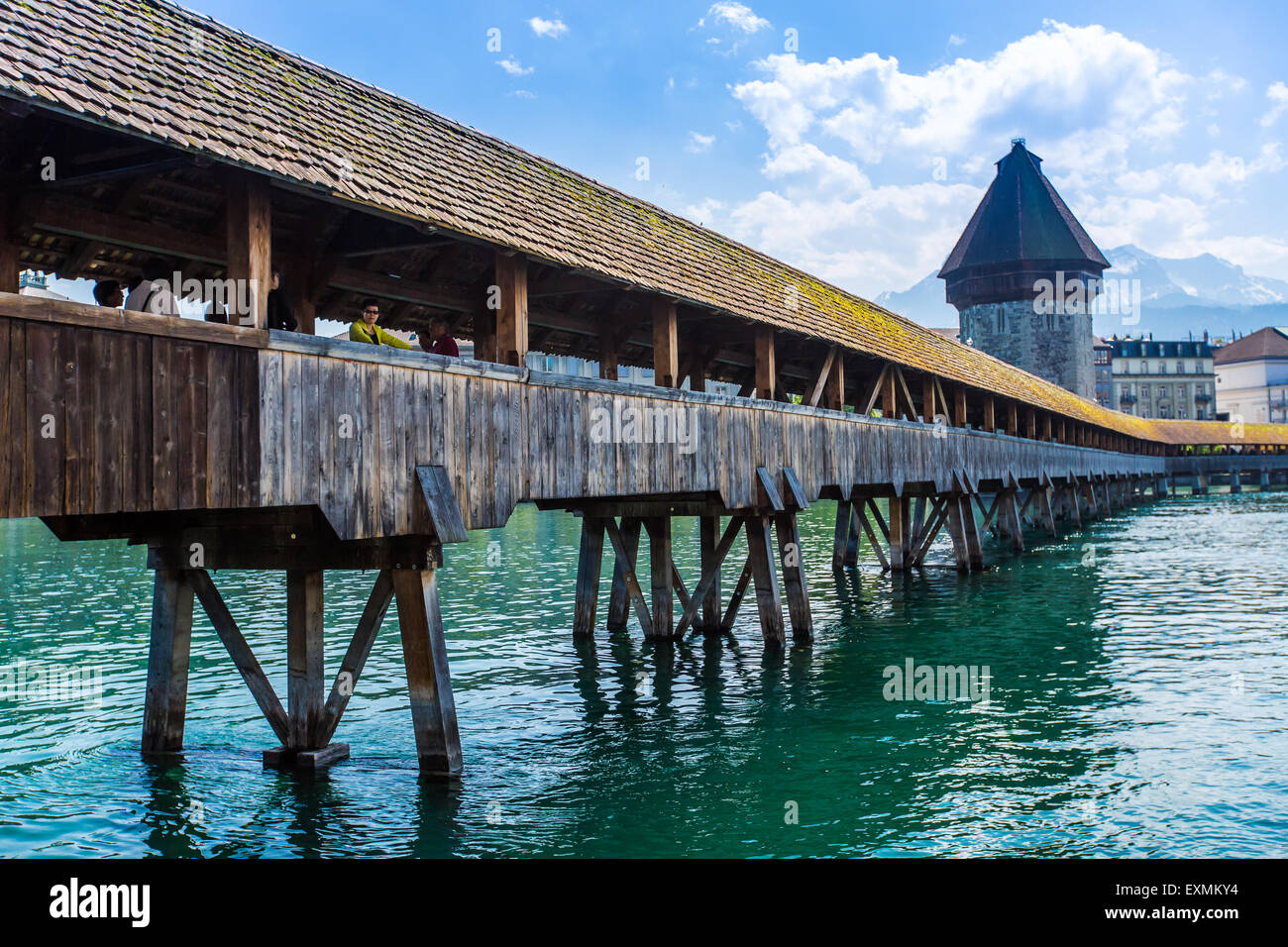 Switzerland Lucerne Kapellbrucke bridge Stock Photo - Alamy