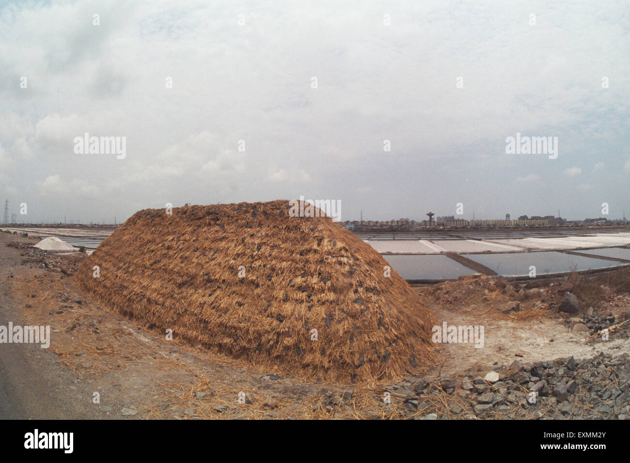Salt pans, salt storage, Bombay, Mumbai, Maharashtra, India, Asia Stock ...