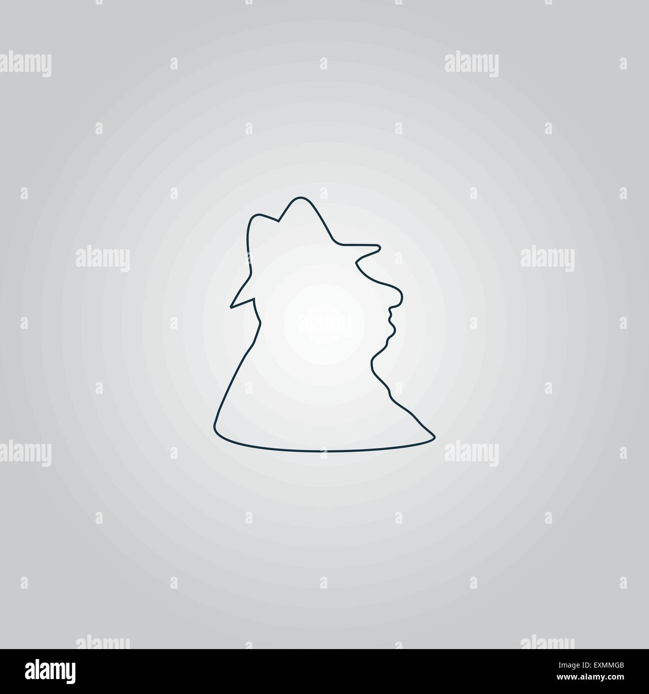 Man profile in hat icon Stock Vector Image & Art - Alamy
