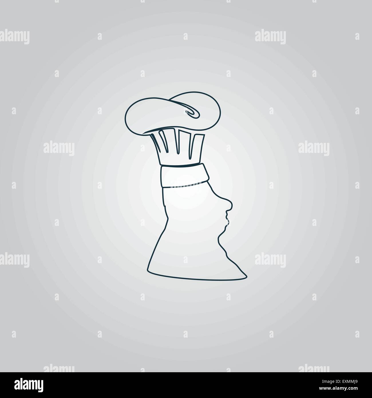 Silhouette of chef in hat Stock Vector Image & Art - Alamy