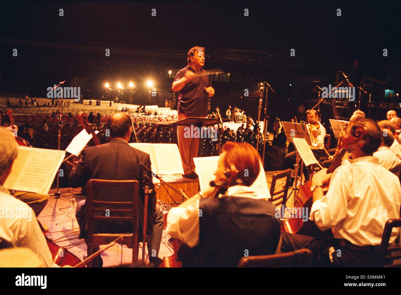 Indian conductor of western classical music hi-res stock photography ...