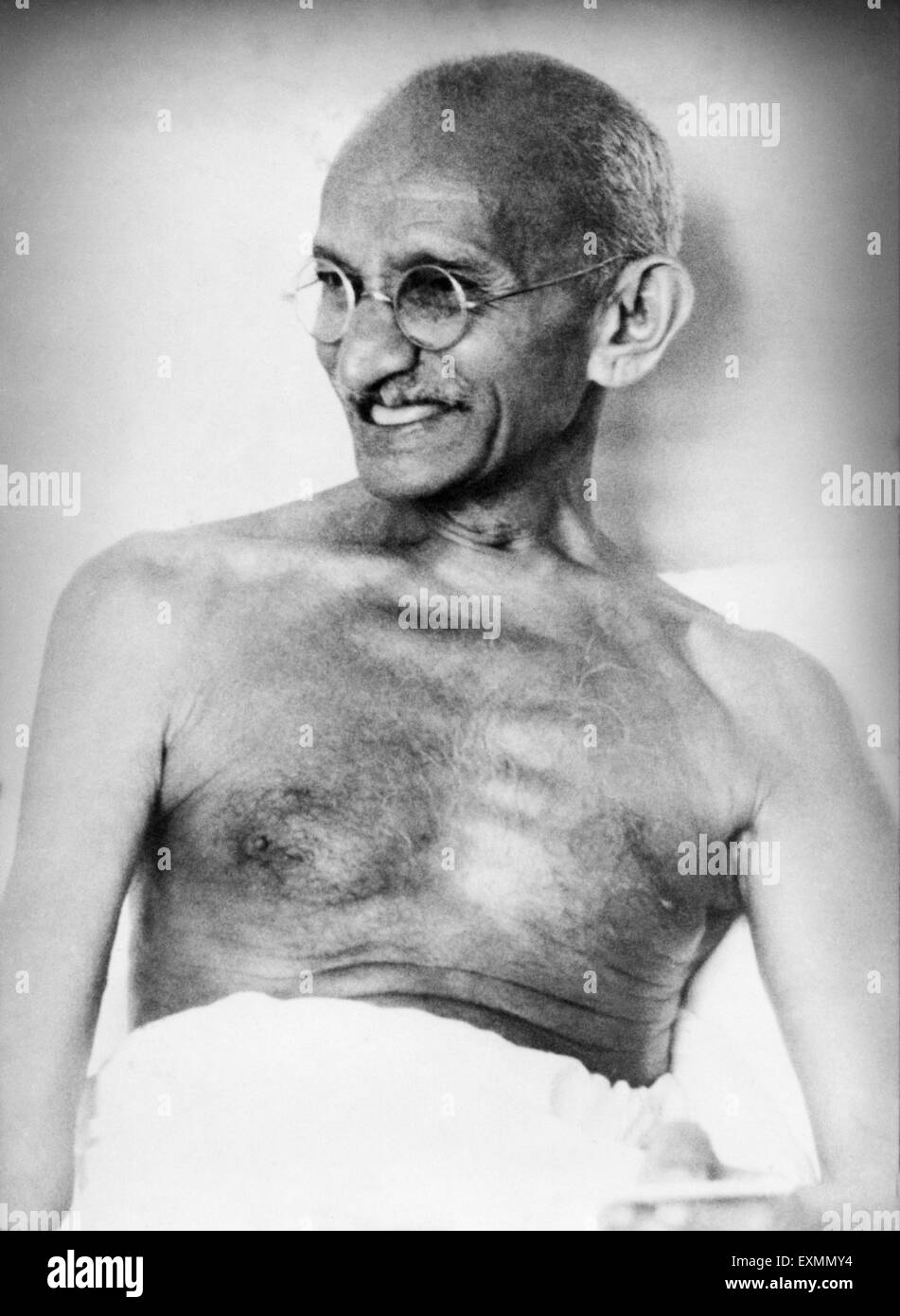 Mahatma Gandhi portrait 1942 Stock Photo - Alamy