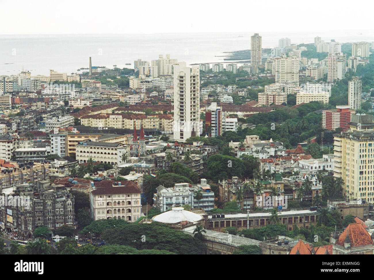 Mumbai aerial, Colaba, Bombay, Mumbai, Maharashtra, India, Asia Stock ...