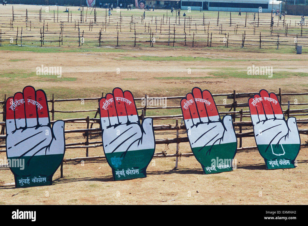 congress political party symbol hand palm cutout Mumbai Congress ...