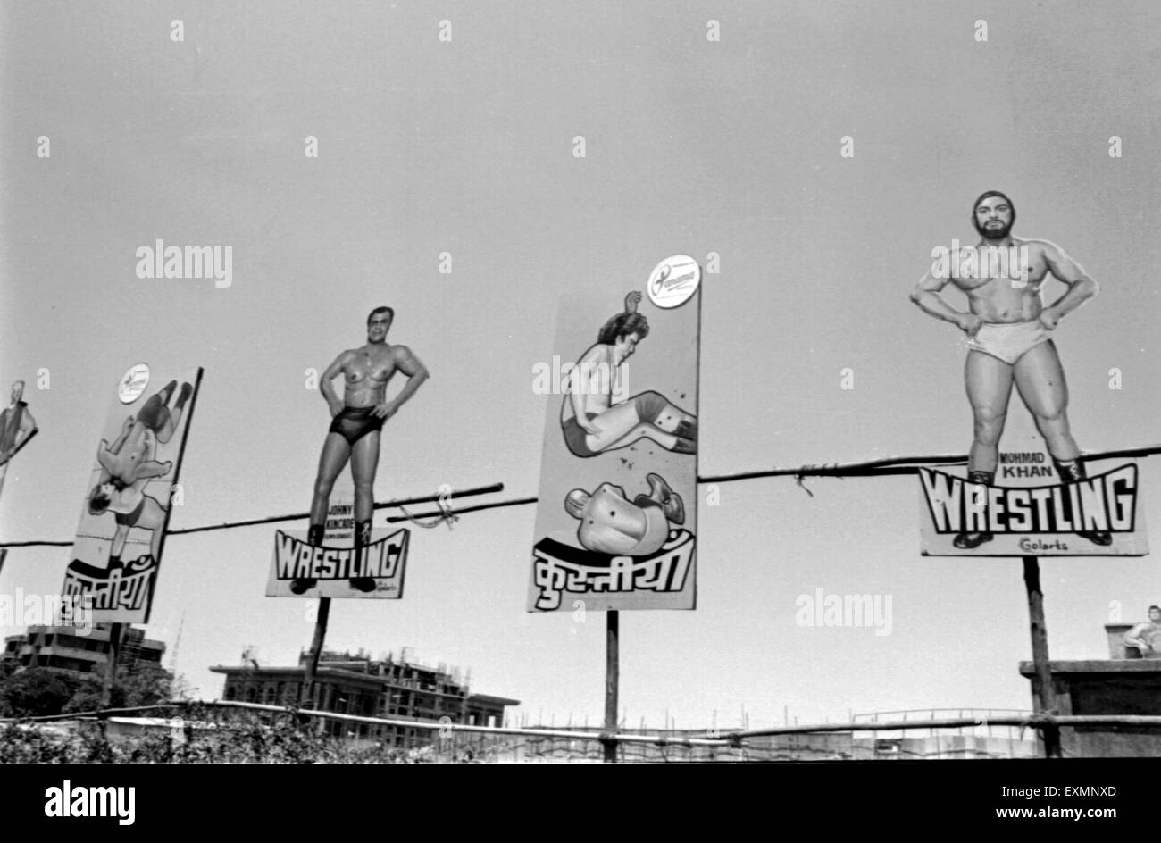 wrestling posters sardar vallabhai patel stadium NSCI worli bombay ...