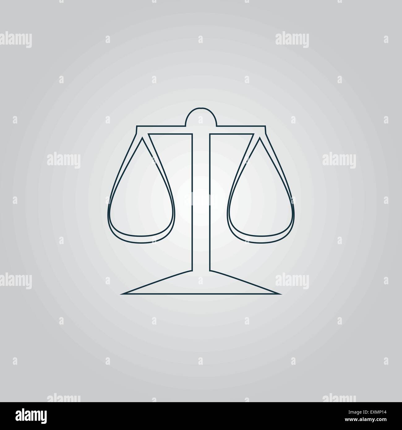 Scales balance icon, sign and button Stock Vector Image & Art - Alamy