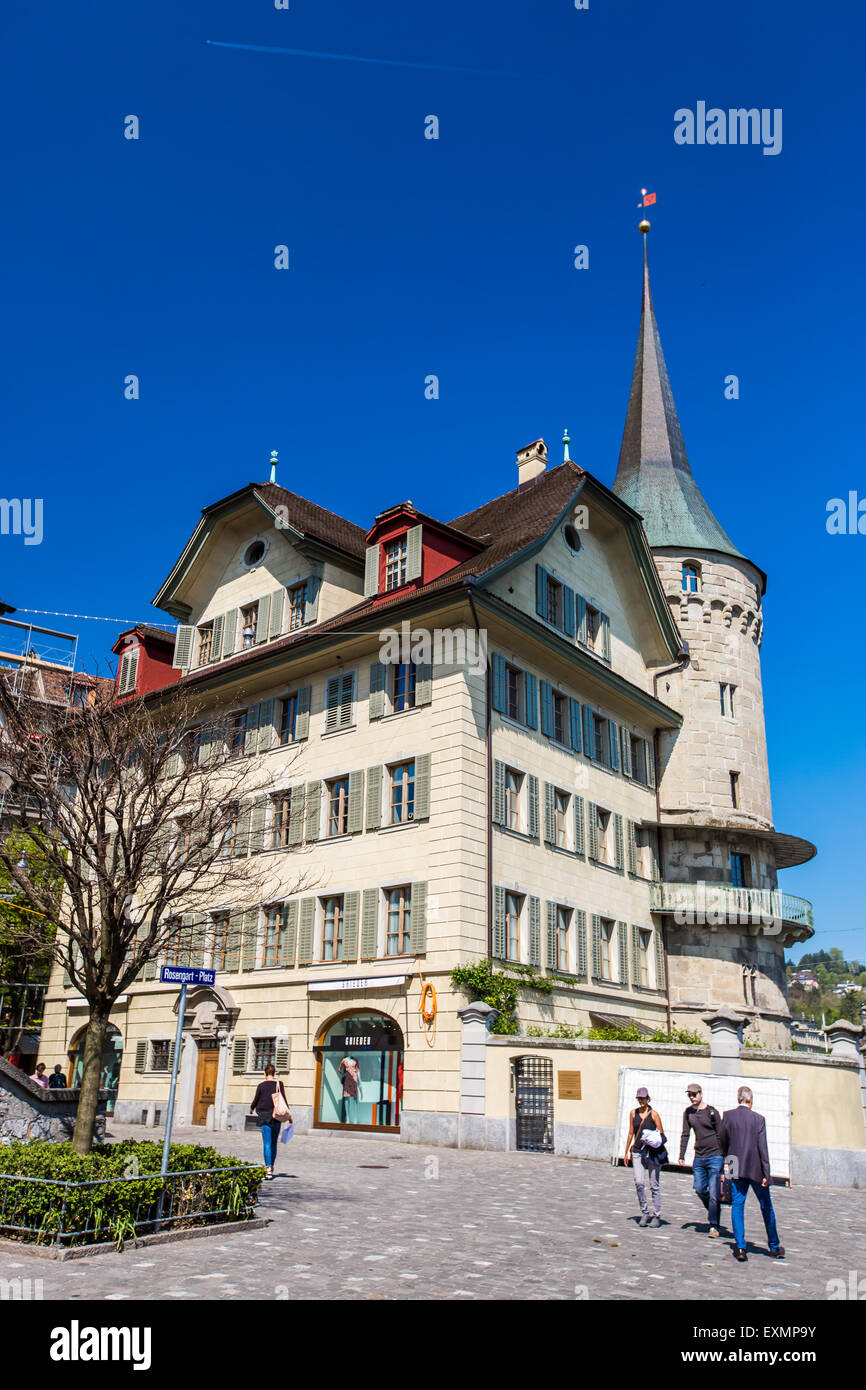 Switzerland Lucerne street Stock Photo - Alamy