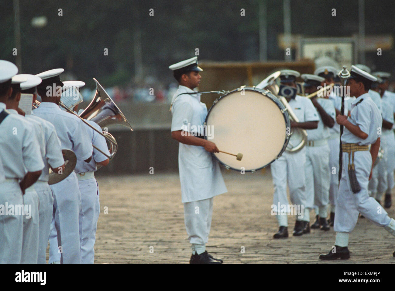 Navy Day celebration, Naval Band, Gateway of India, Apollo Bunder ...