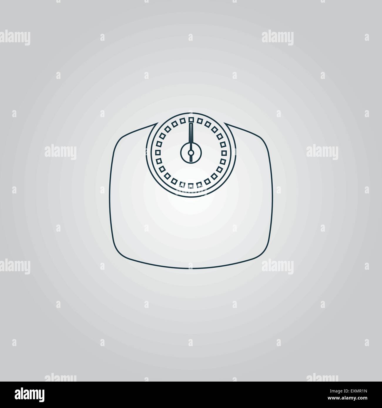 Vintage body weight scale Stock Vector Images - Alamy