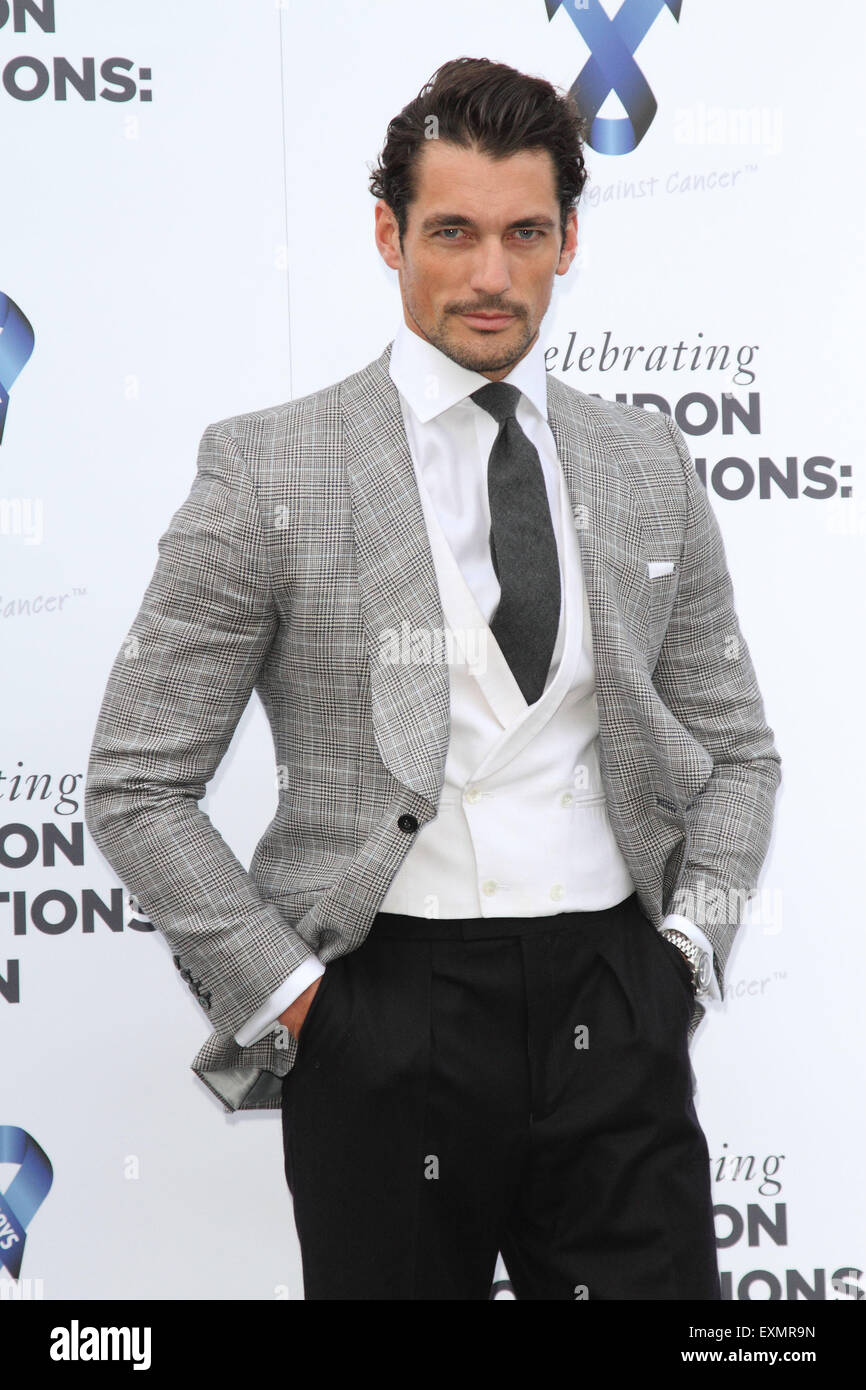 London, UK. David Gandy at LCM S/S 2015: One For The Boys Charity Ball ...